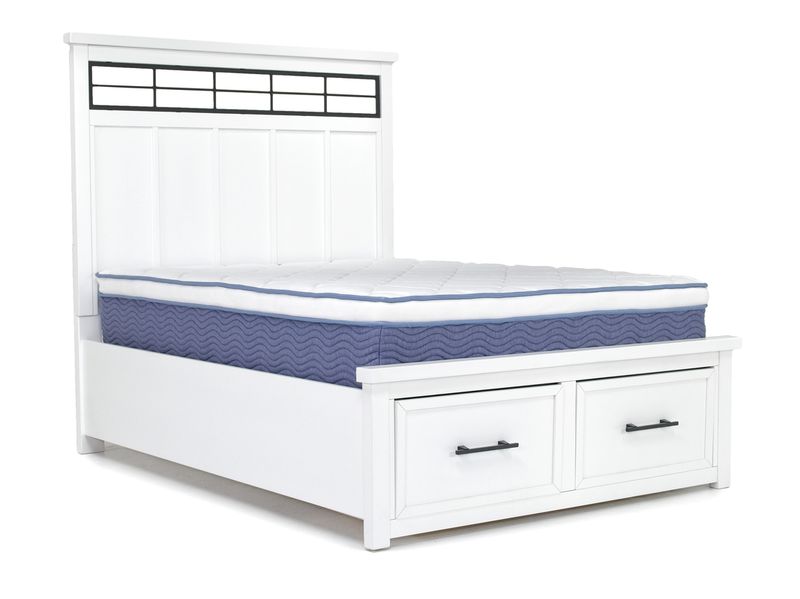 Ashbryn Storage Bed in White, Queen | Beds | Bedroom