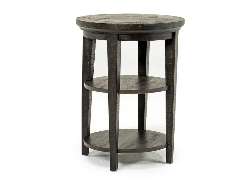 Bay Creek End Table in Graphite, Round | Mor Furniture