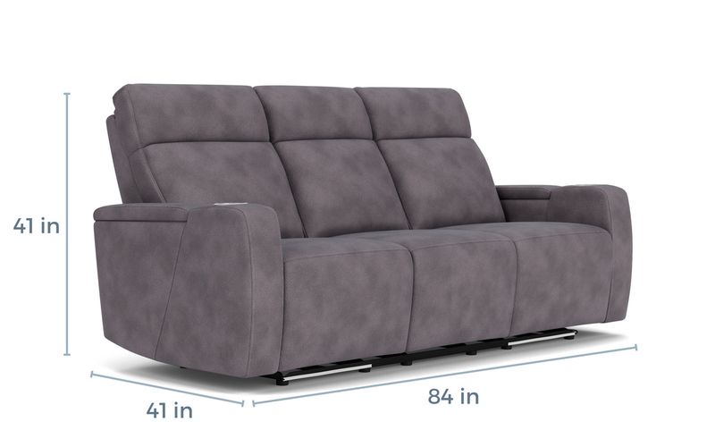 Rhys 2 Power Sofa in Gray | Sofas | Living Room