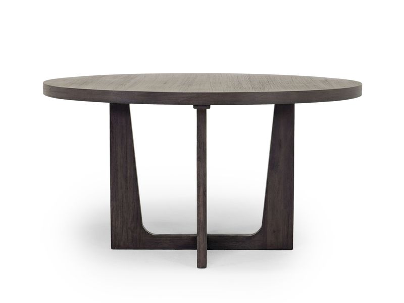 Riley Round Dining Table in Carbonite | Mor Furniture
