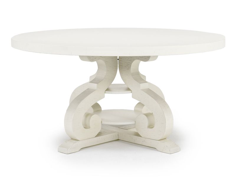 White stone round dining table store